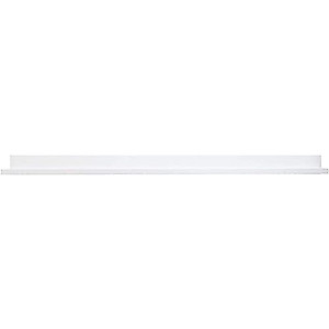InPlace 72" W x 4.5" D x 3.5" H White Picture Ledge Shelf 9602058E