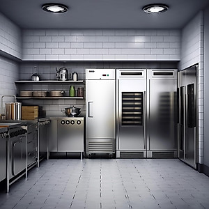 WILPREP Commercial Freezer, 27" ETL-Listed 1 Solid Door Upright Freezer with 18.7 cu. ft. Capacity, Stainless Steel Reach in Freezer with Air Cooling