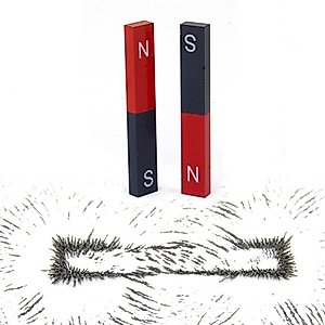 Educational Alnico Bar Magnet & Iron Filings Set for Science, Education, Experiments, Students, and Teachers