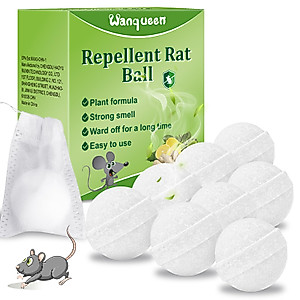 8 Packs Repellent Rat Ball Mice Repellent, Peppermint Oil to Repel Mice and Rats, Rats Mice Mouse Repellent Deterrent Pest Insect Control