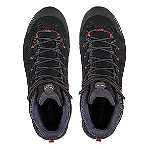 Salewa Men's Alp Mate Mid Waterproof Trekking & Hiking Boot - Black Out/Fluo Orange - 10
