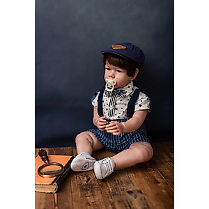 Wamdoll 28 inch 70CM Alive Huge Baby Size Reborn Baby Toddler Boy Newborn Toddler Doll in Silicone Vinyl with Magentic Pacifier Look Realistic Children Birthday