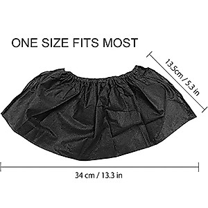 SMAIGE Shoe Covers Disposable - 100 Pack (50 Pairs) Disposable Shoe & Boot Covers Non-Slip Dust-proof Shoe Booties,One Size Fits Most (Black)