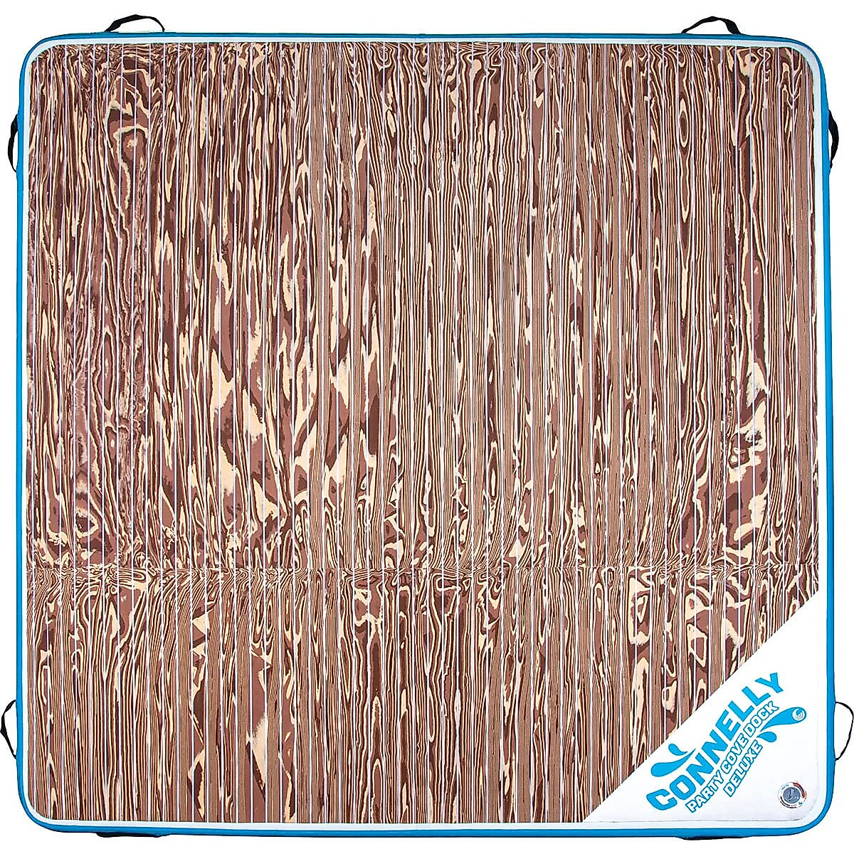 Connelly CWB Party Cove Dock, 8' Inflatable Non-towable Floating Water mat, Brown