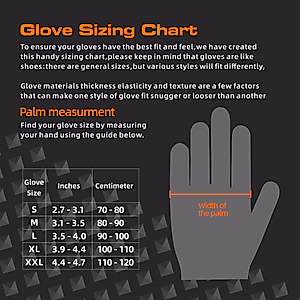 ANBOSON 10mil Nitrile-Gloves Disposable-Black Chemical-Resistant Rubber - Mechanic Gloves Heavy Duty, Latex Free, Diamond Grip (100, Large)