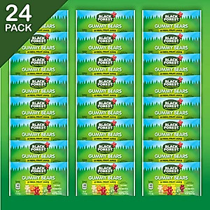 Black Forest Gummy Bears Candy, 1.5 Ounce Treat-Size Pouches (Pack of 24)