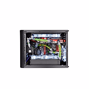 Thermaltake Core V21 SPCC Micro ATX, Mini ITX Cube Gaming Computer Case Chassis, Small Form Factor Builds, 200mm Front Fan Pre-installed, CA-1D5-00S1WN-00 Black
