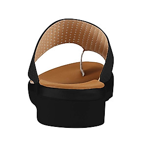 HunYUN 2019 New Women Thick Bottomed Sandal Shoes Wedge Heel Sandals Clip Toe Summer Beach Shoes