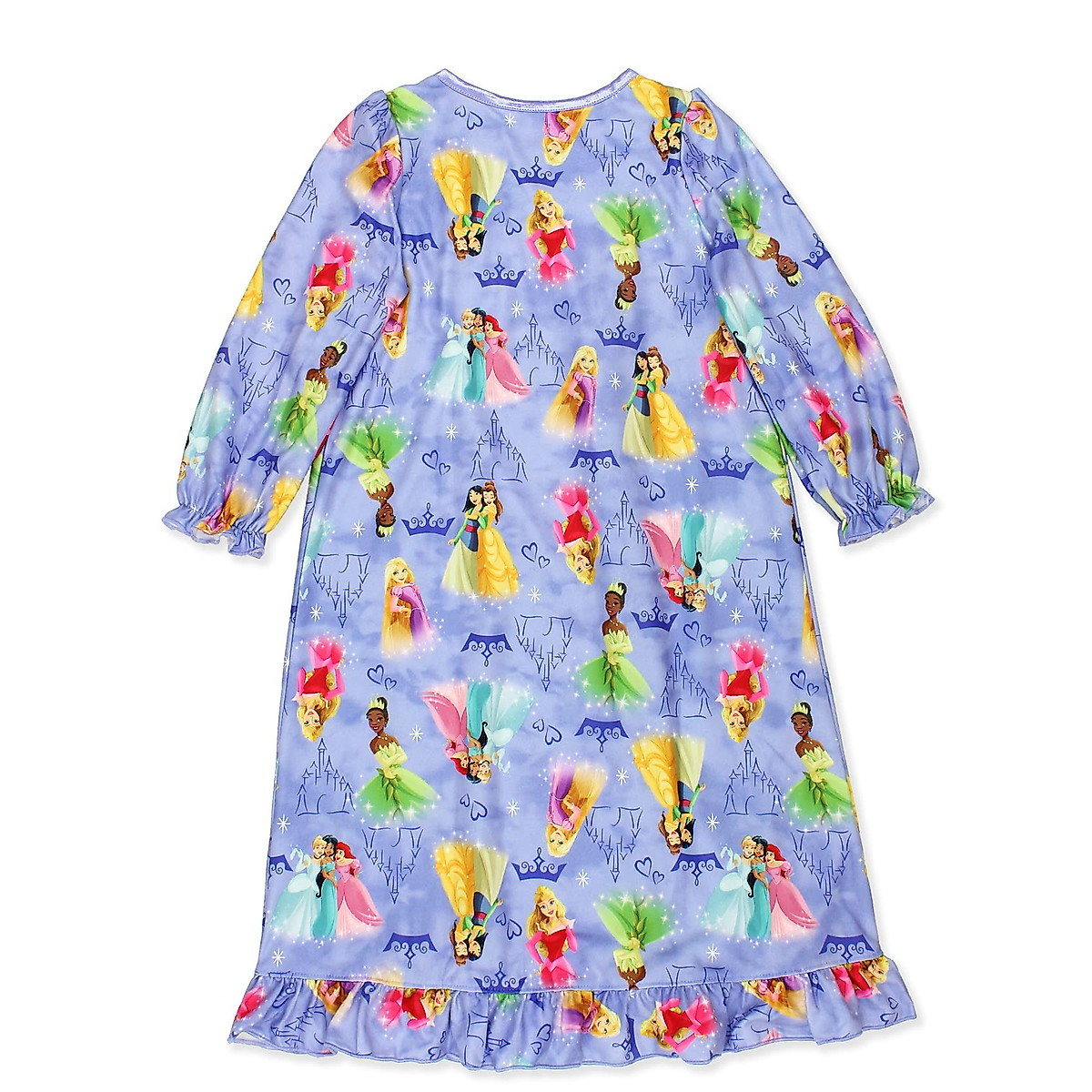 Disney Princess Toddler Girls Granny Gown Nightgown (4T, Purple)