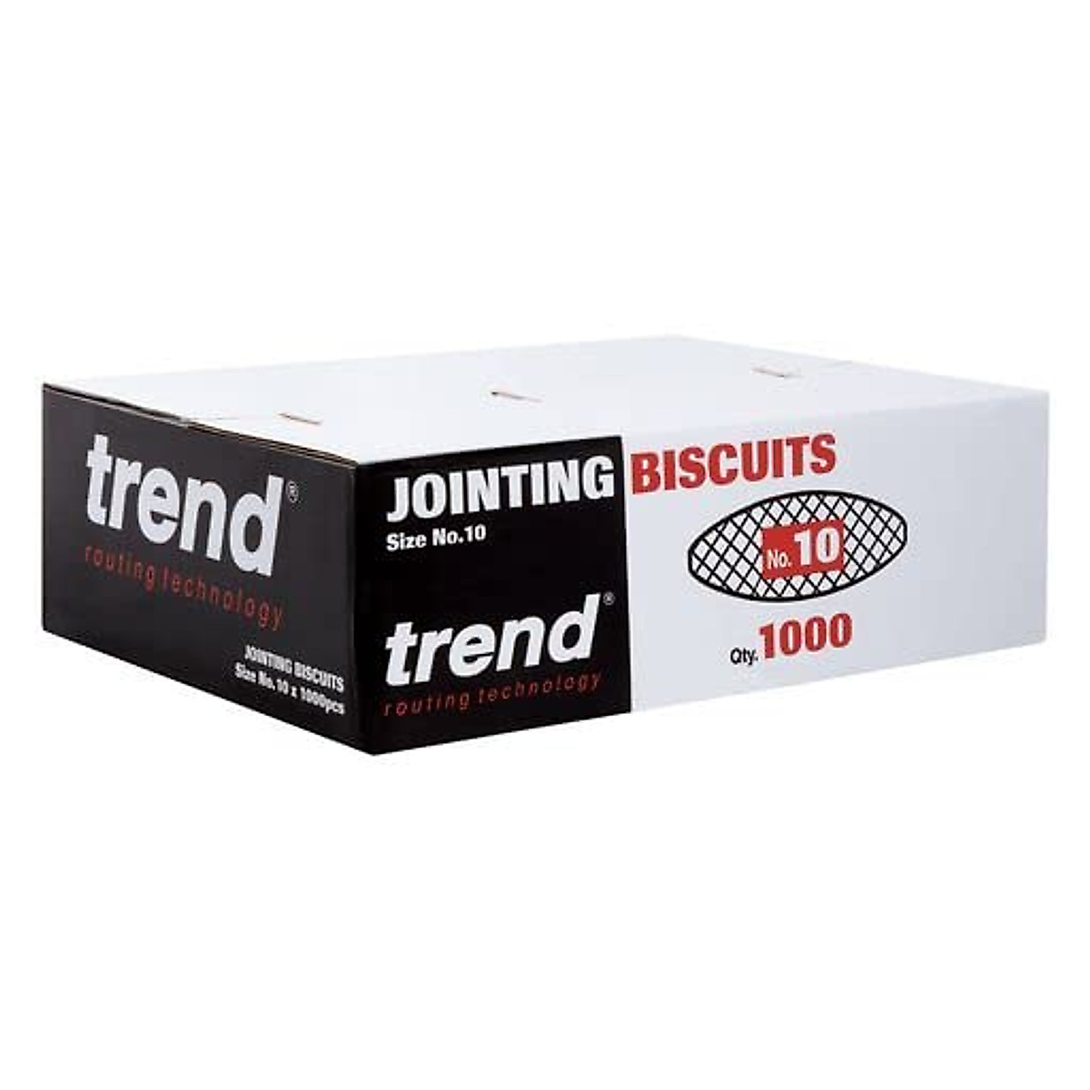 Trend 1000pcs Beechwood Joining Biscuits (No. 10) for Woodworking and Furniture Framing, BSC/10/1000