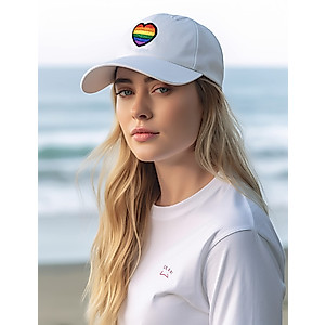 Giavuwn Embroidered Pride Hat LGBT Cap Low Profile Distressed Dad Hat