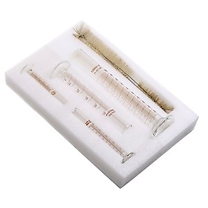 Glass Measuring Low Form Beaker Set 50ml 100ml 250ml and Thick Glass Graduated Measuring Cylinder Set 5ml 10ml 50ml 100ml