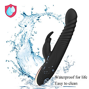 Deep Vibrating Massager Personal Handheld Vibrators Massage Personal Portable Massager 8 Speeds Vibration Pleasure for Body Women Female Gifts (Balck)