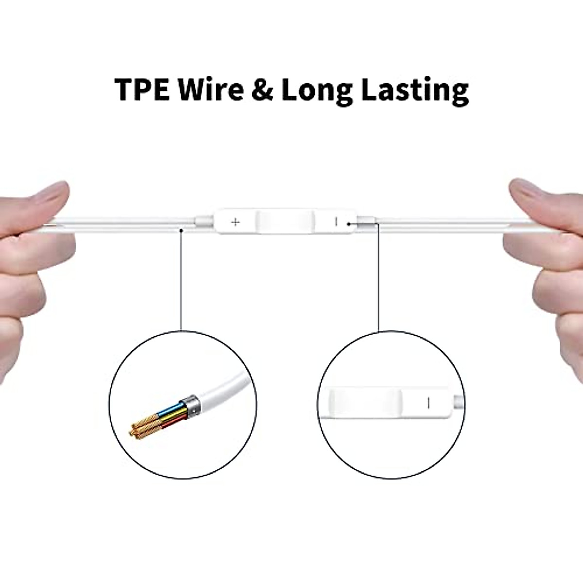 Wired Headphones Earbuds, Ear Buds with Built-in Mic and Headphone Jack Cable Corded Ear Phones Compatible with iPhone 14/13/12 Pro/Se/11 Pro/X/8 Plus/7 Plus, 2 Packs(Apple MFi Certified)