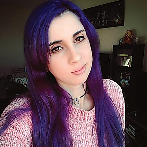 MANIC PANIC Violet Night Hair Dye – Classic High Voltage - Semi Permanent Hair Color - Cool Dark Purple Color - For Dark & Light Hair - Vegan, PPD & Ammonia-Free - For Coloring Hair on Men & Women