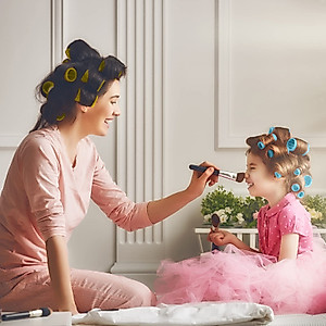 Jumbo Size Hair Roller Sets, Smilco 36 Pcs Self Grip Hair Curlers,3 Size Large Hair Rollers with 10 pack Hair Roller Clips for Long Medium Short Thick Fine Thin Hair Bangs Volume