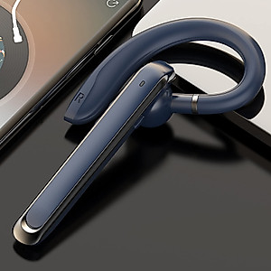 Lymoc Non in-Ear Design Bluetooth Earphones,ENC Wireless Earpieces Noise Cancelling 180 Degree Ear Hooks Headsets Handsfree with Mic Compatible for iPhone Android Business/Office/Driver