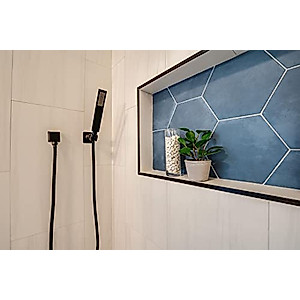 Square Wall Elbow for Hand Held Shower, Matte Black