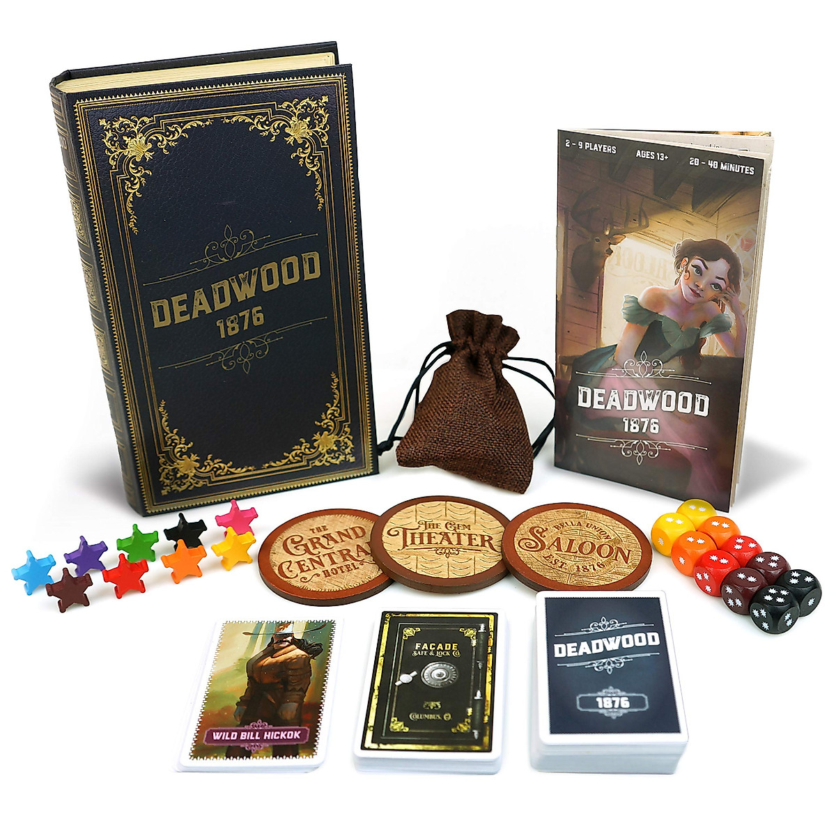 Façade Games Dark Cities Collection - 4 Game Set Including Salem 1692, Bristol 1350, Tortuga 1667, and Deadwood 1876