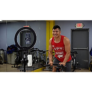 Rockville Halo Tripod Bundle 12" Selfie Light+Powerbank+Remote+Stand+Tray