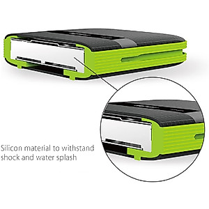 Silicon Power 1TB Black External Hard Drive PS5 Xbox Compatible, Shockproof USB 3.2 Gen 1