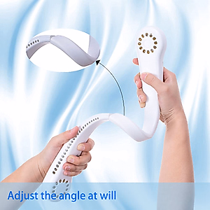 ASZKJ Neck Fan, Portable Neck Fan Rechargeable Headphone Design 3 Speeds Personal Wearable Neck Fant for Home, Office, Travel, Sport, Outdoor