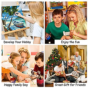 Teinsnis Butterfly Paint by Number for Adults Canvas, DIY Digital Butterfly Paint by Numbers, Butterfly Adult Paint by Number Kits, Acrylic Oil Number Painting Kits for Home Decor Gift 16"x20"