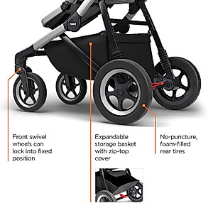 Thule Sleek City Stroller, Grey Melange