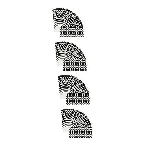 Ciieeo 80 Sheets Number Number Sticker Numbers Stickers Round Stickers Adhesive Stickers Number Tags Decal Stickers impresora de Sticker Office Logo Stickers Small Coated Paper