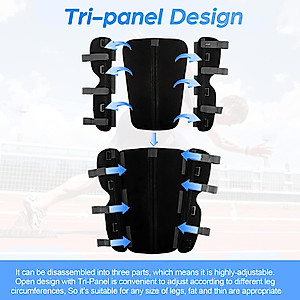 TODDOBRA 3-Panel Knee Immobilizer Full Leg Support Brace, Aluminum alloy Straight Knee Splint - for Knee Pre-and Postoperative & Injury or Surgery Recovery (Update Size L)