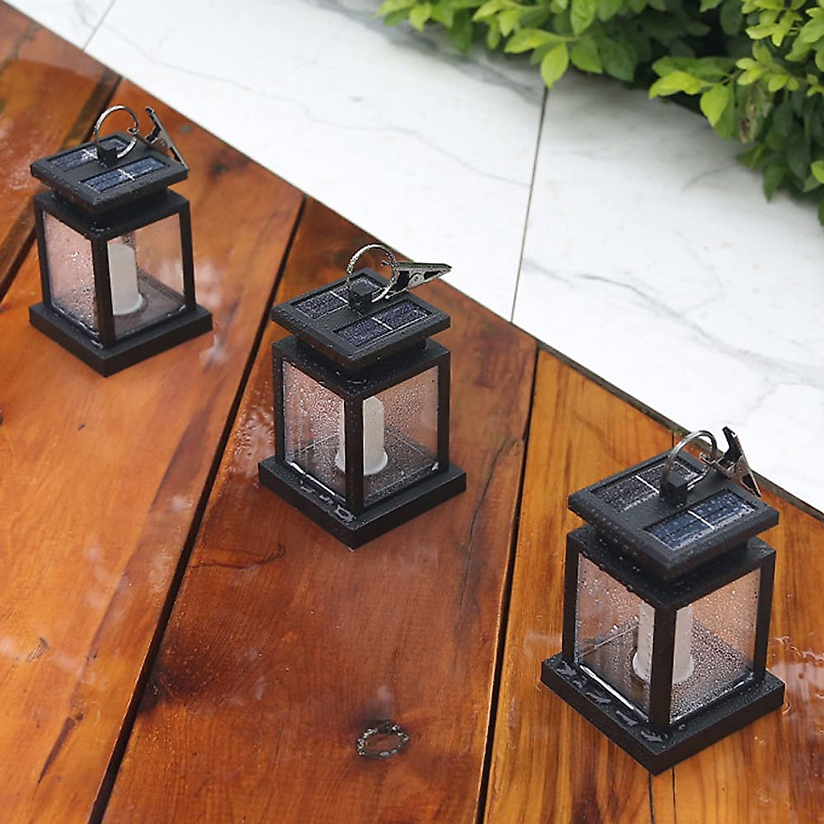 ZHUANYIYI Hanging Outdoor Solar Lights, Creative Candle Lights, Garden Lawn Waterproof Landscape Lights, All-Weather Home Garden Pavement Decorative Lights
