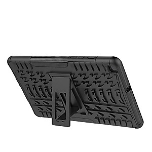 Case for Tab A 8.0 Inch 2019 T295 DWaybox Rugged Heavy Duty Armor Hard Back Cover Case with Kickstand Compatible with Samsung Galaxy Tab A 8.0 Inch 2019 SM-T295/T290 (Black)