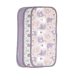 Ingenuity Easy Eater 3-Pack Soft Absorbent 100% Cotton Terry Baby Burp Cloth 19" x 8" - Grazy