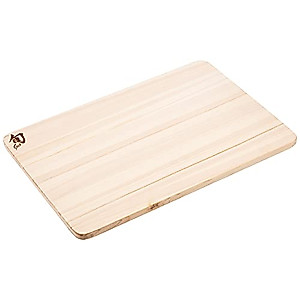 Shun Cutlery Medium Hinoki Cutting Board, 15.75" x 10.75" Medium Wood Cutting Board, Medium-Soft Wood Preserves Knife Edges, Authentic, Japanese Kitchen Cutting Board