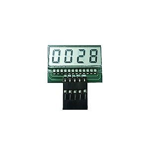 Taidacent 5 Pcs Custom Segment LCD Module HT1621 LCD Driver Low Power Consumption 3.3V 5V Universal 4 Digit LCD Display for MCU (LCD Module)