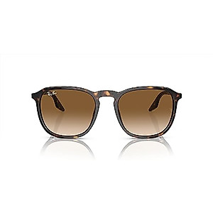 Ray-Ban RB2203 Square Sunglasses, Havana/Clear Gradient Brown, 52 mm
