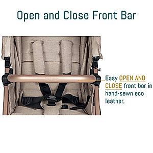 Peg Perego Booklet 50 Travel System - Includes Booklet 50 Baby Stroller and The Primo Viaggio 4-35 Infant Car Seat - Made in Italy - Atmosphere (Grey)