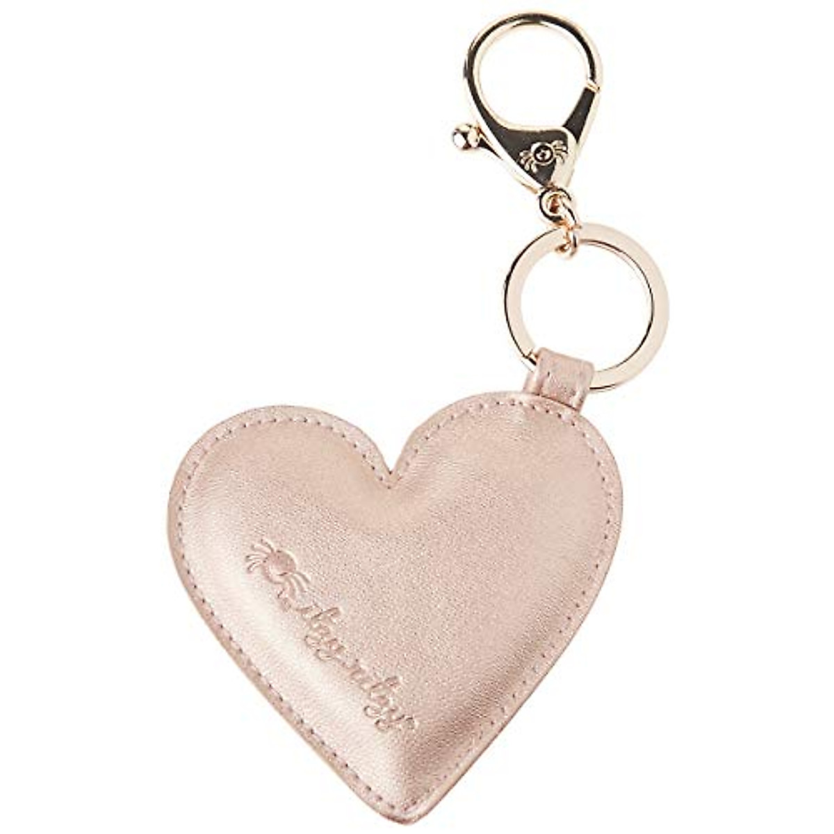 Itzy Ritzy Diaper Bag and Purse Charm, Keychain and Luggage Marker; Measures 6” Long and 3” Wide; Features Durable Clasp and Trendy Gold Hardware, Gold