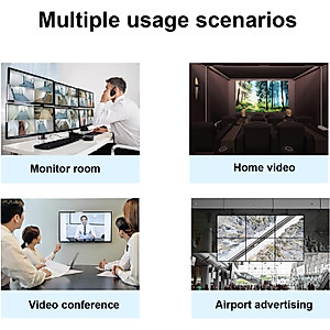 Video Wall Controller 2X3 4K,HDMI & DVI 4k Signal Input Makes 6 TV Screens Into 1 Wall Display Support IR Remote/RS232 and 180° Rotation,Support Video Wall Controller 2x2 4k 1x1, 1x2, 1x3, 1X4, 1x5
