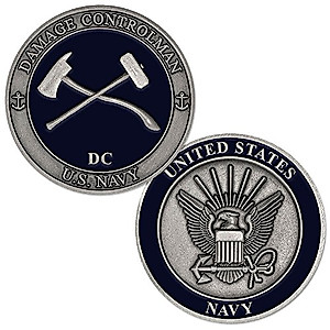 U.S. Navy Damage Controlman (DC) Challenge Coin
