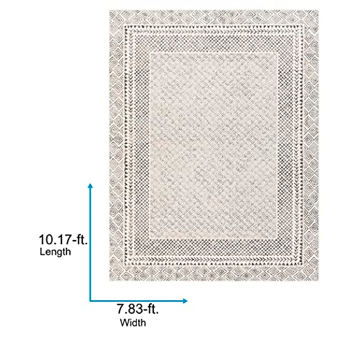Artistic Weavers Melodie Boho Farmhouse Area Rug,7'10" x 10'2",Beige