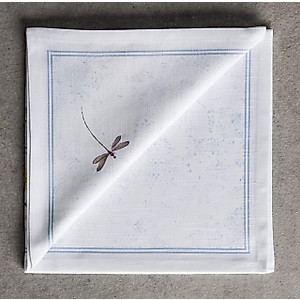 Maison d' Hermine Napkin 100% Cotton 20Inch x 20Inch Set of 4 Decorative Washable Cloth Napkins Table Napkin, Dining, Kitchen, Parties & Camping, Fleurs De Mai - Spring/Summer