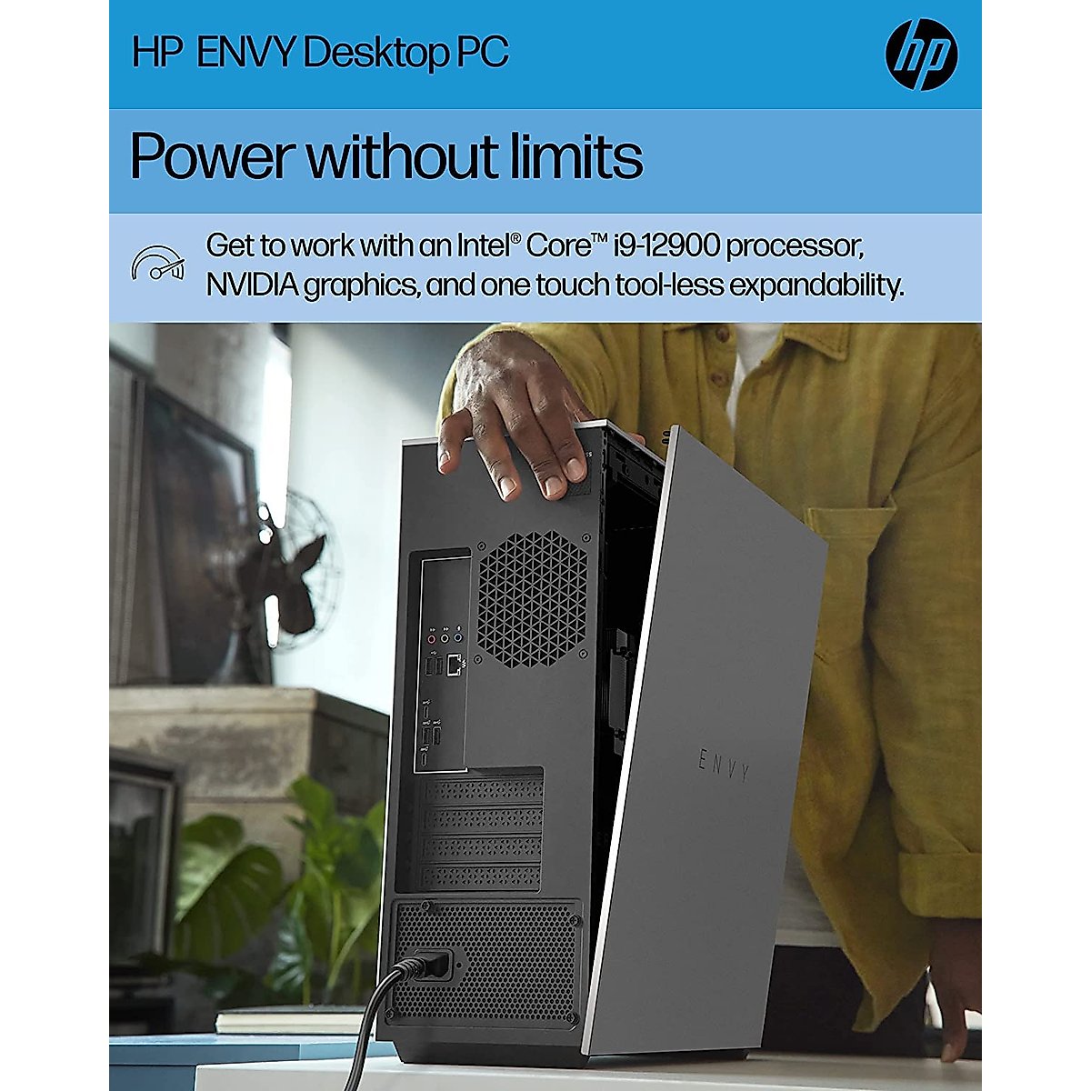 HP Envy Gaming Desktop, Intel Core i9-12900 Processor, 64GB DDR4 RAM, 2TB PCIe SSD + 2TB HDD, NVIDIA GeForce RTX 3070 8G DDR6, Win 11 Pro, White, 32GB Hotface USB Card