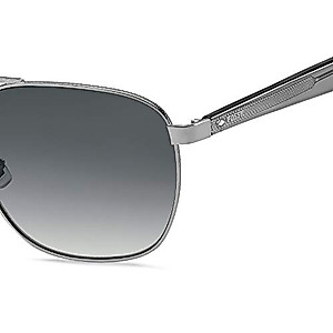 Fossil Men's FOS 2081/S Pilot Sunglasses, Matte Ruthenium, 57mm, 17mm