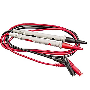 Sperry Instruments RTL-600 Heavy Duty Comfort Test Leads, 1 Positive / 1 Negative Lead, Universal / Replacement Fit, 2 Pk., Black, Grey & Red