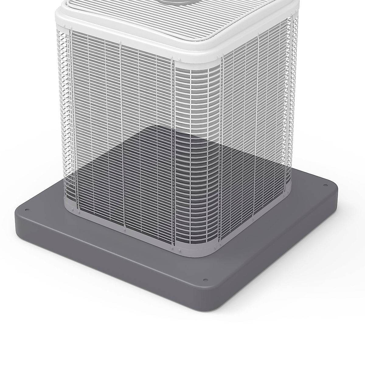 Daisypower Equipment Pad for Ductless Mini-Split Air Conditioner HVAC Heat Pump System,Anti-Vibration Plastic Condenser Pad,32 × 32 × 2 inches