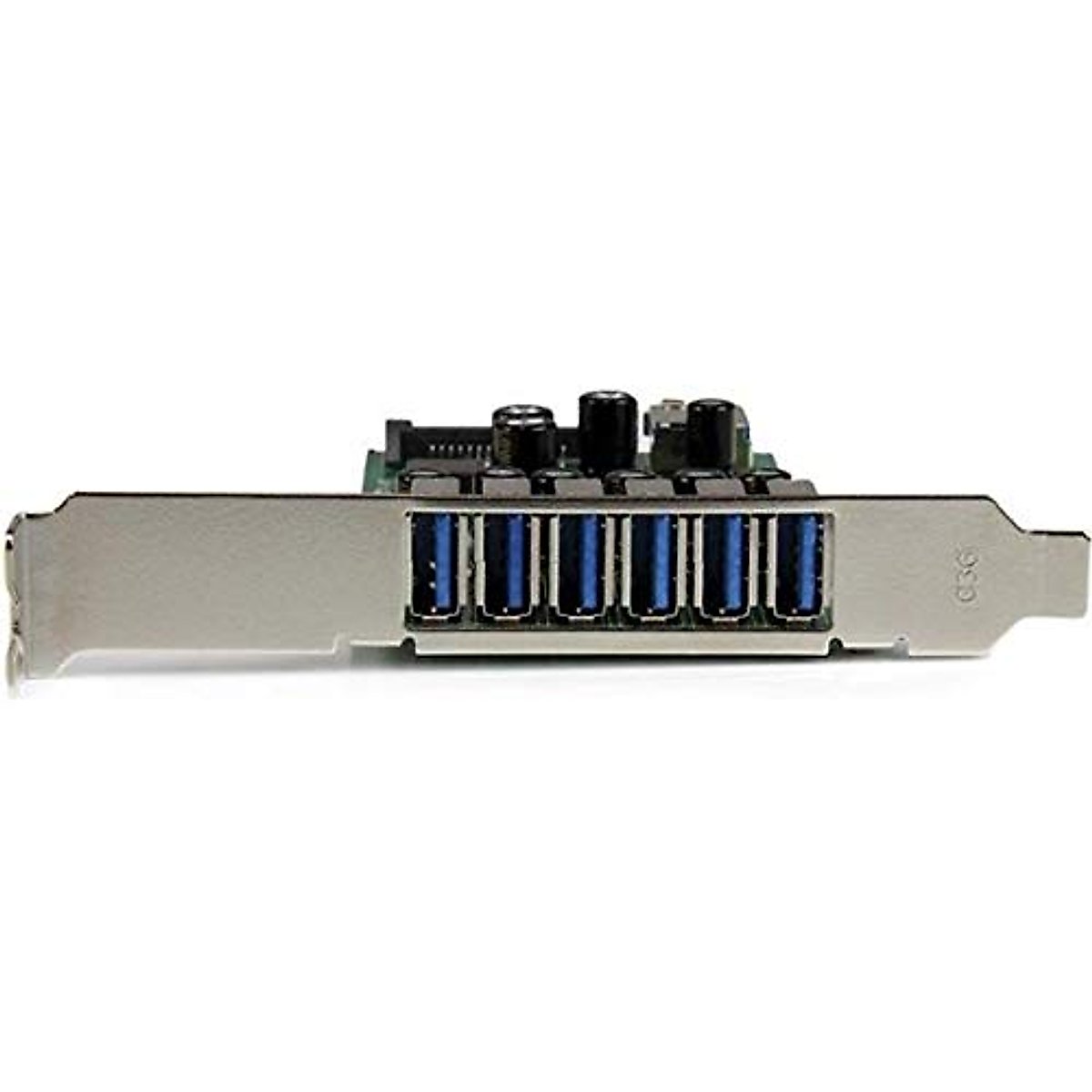 StarTech.com 7 Port PCI Express USB 3.0 Card - 5Gbps - Standard & Low-Profile - SATA Power - UASP Support - 1 Internal & 6 External USB 3.0 Ports , TAA (PEXUSB3S7)