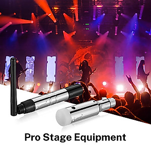 Donner Wireless DMX Controller with 3 Receiver Built-in Battery & 1 Transmitter DMX512 Wireless Rechargeable Transmitter & Light Dome & Receiver DJ 2.4G Stage Lighting Control 4PCS