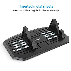 IPOW Anti-Slip Silicone Car Phone Dashboard Pad Mat,Hands-Free Cell Phone Holder for Car/Home/Office Compatible with iPhone 7 7P 6s 6 X XS 8 8P 5S,Galaxy S8 S7 S6 S5, Google Nexus