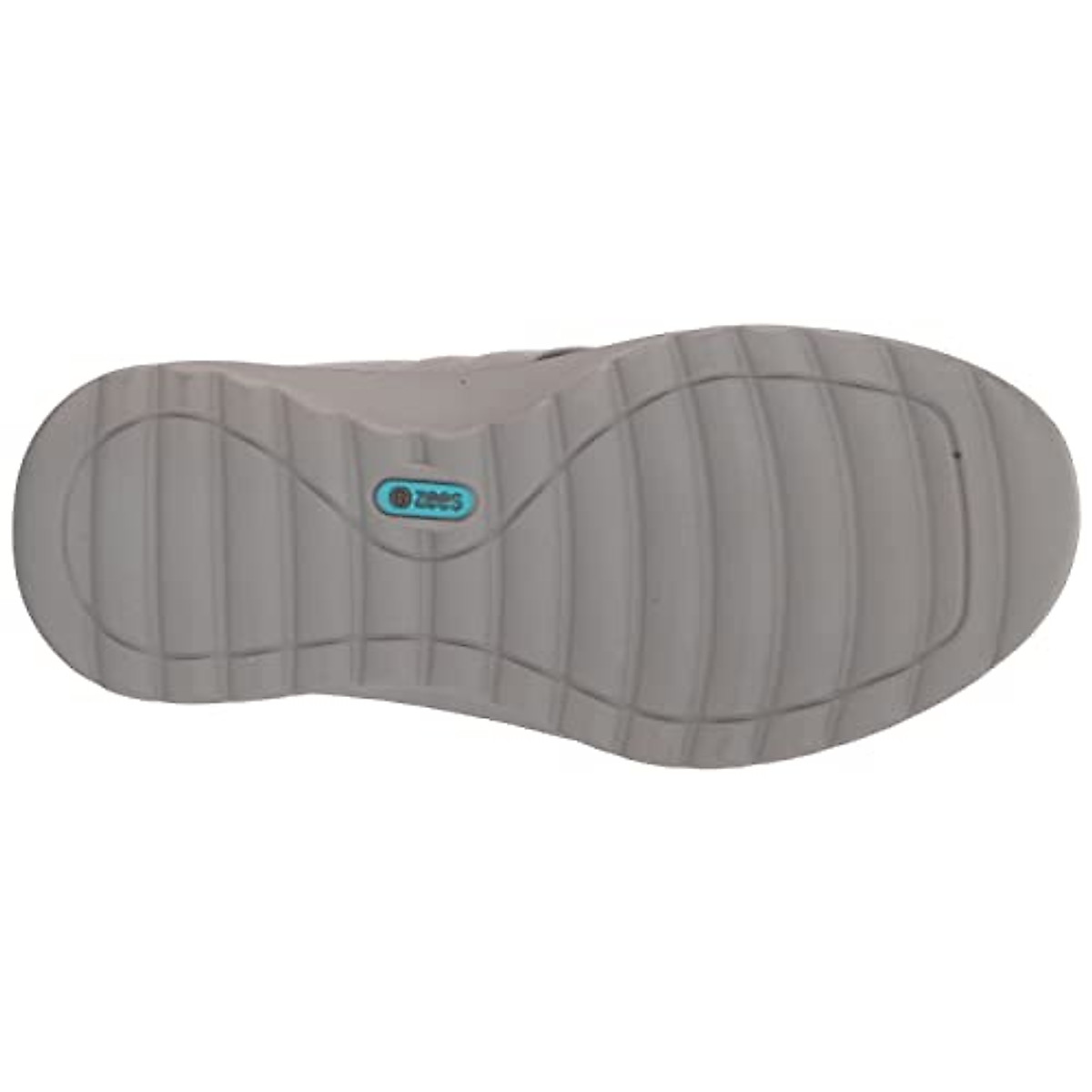 BZees Women's Glimmer Slip-Ons Loafer, Silver Smoke Shimmer, 6.5 Wide